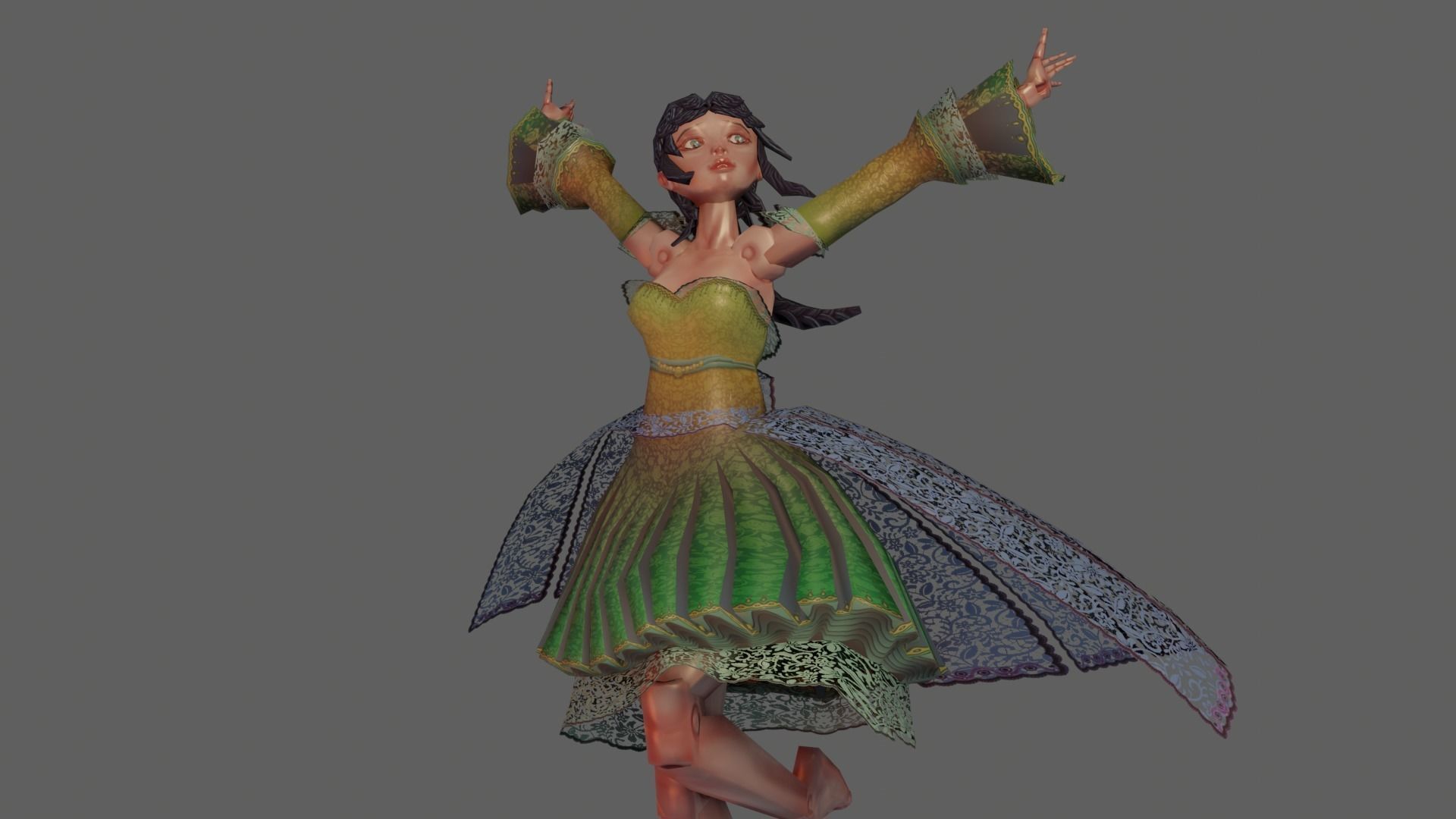 3D model 3D Low-Poly Rigged Ball-Joint Doll VR / AR / low-poly | CGTrader