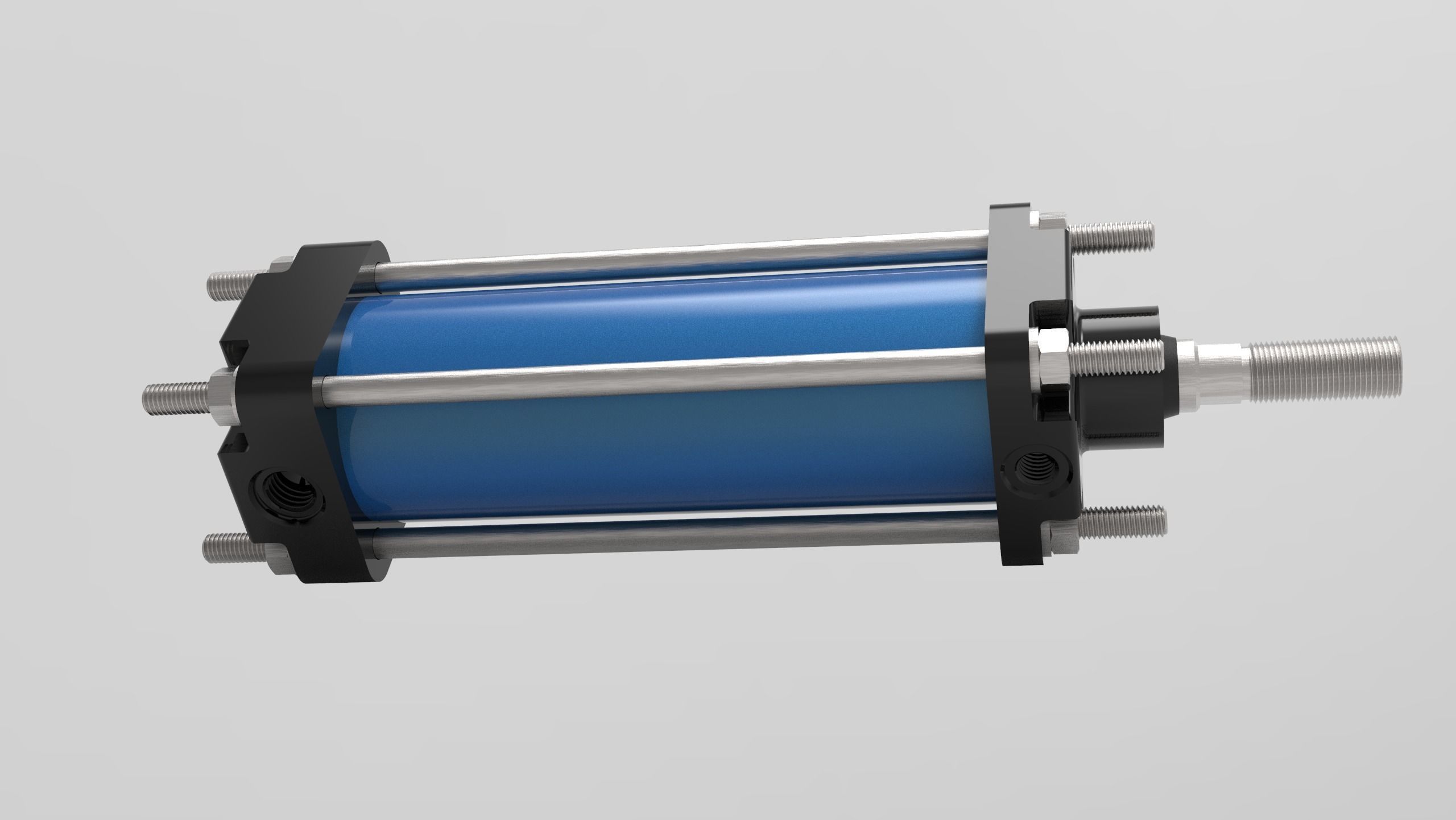 Pneumatic cylinder 3D model | CGTrader