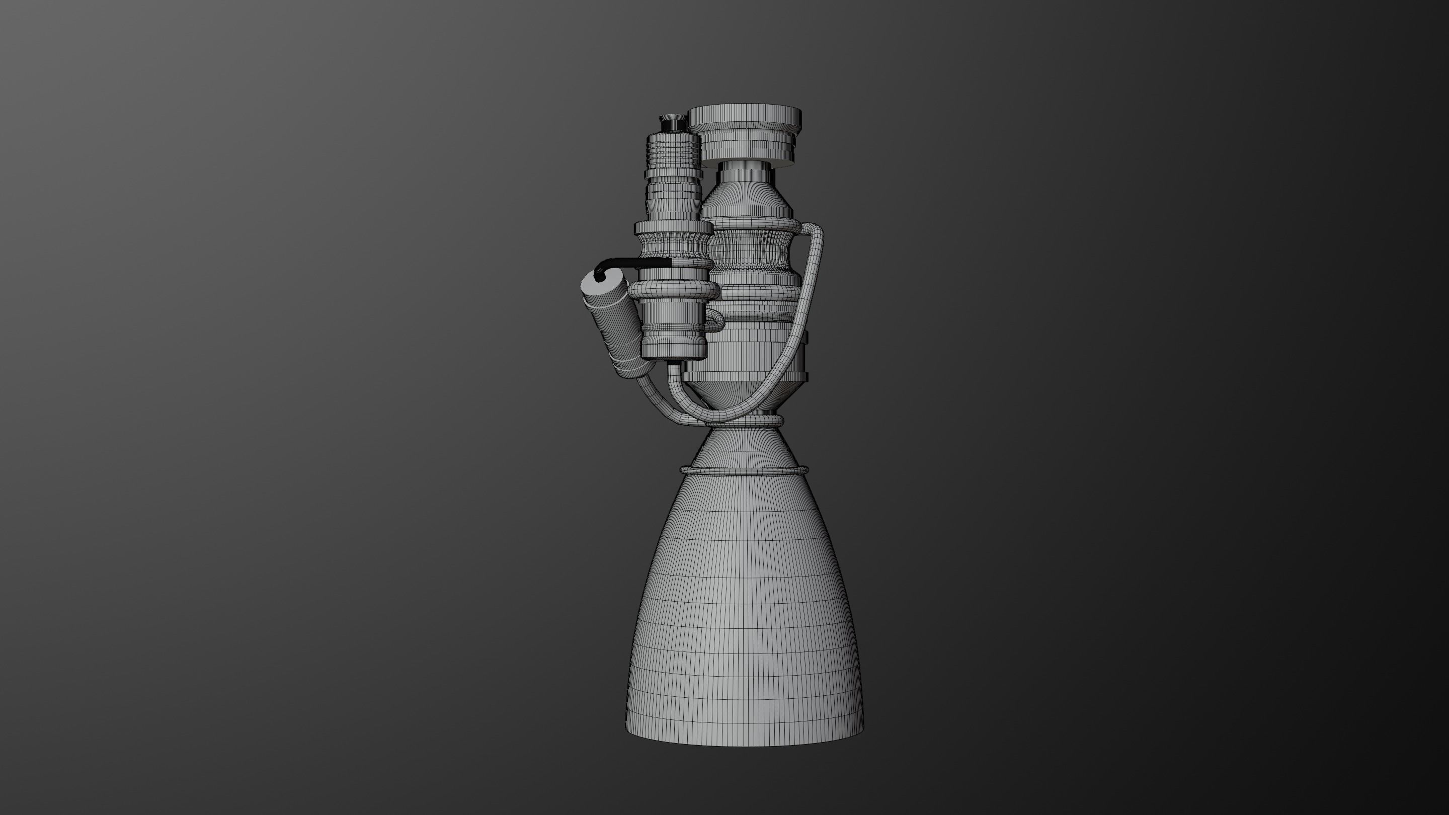 SpaceX Raptor Rocket Engine - Basic 3D model | CGTrader