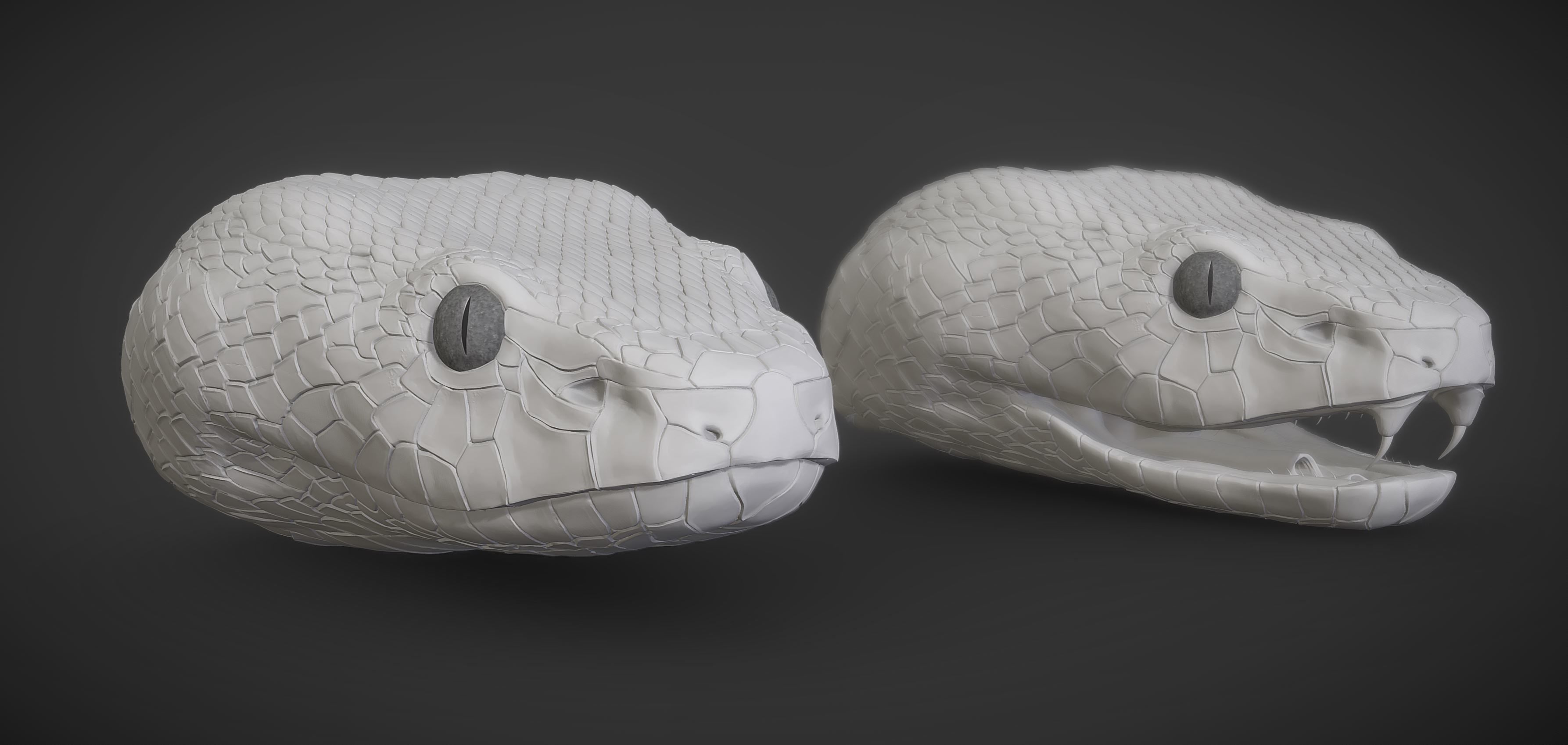 Snake Heads - 3D Printable 3D model 3D printable | CGTrader