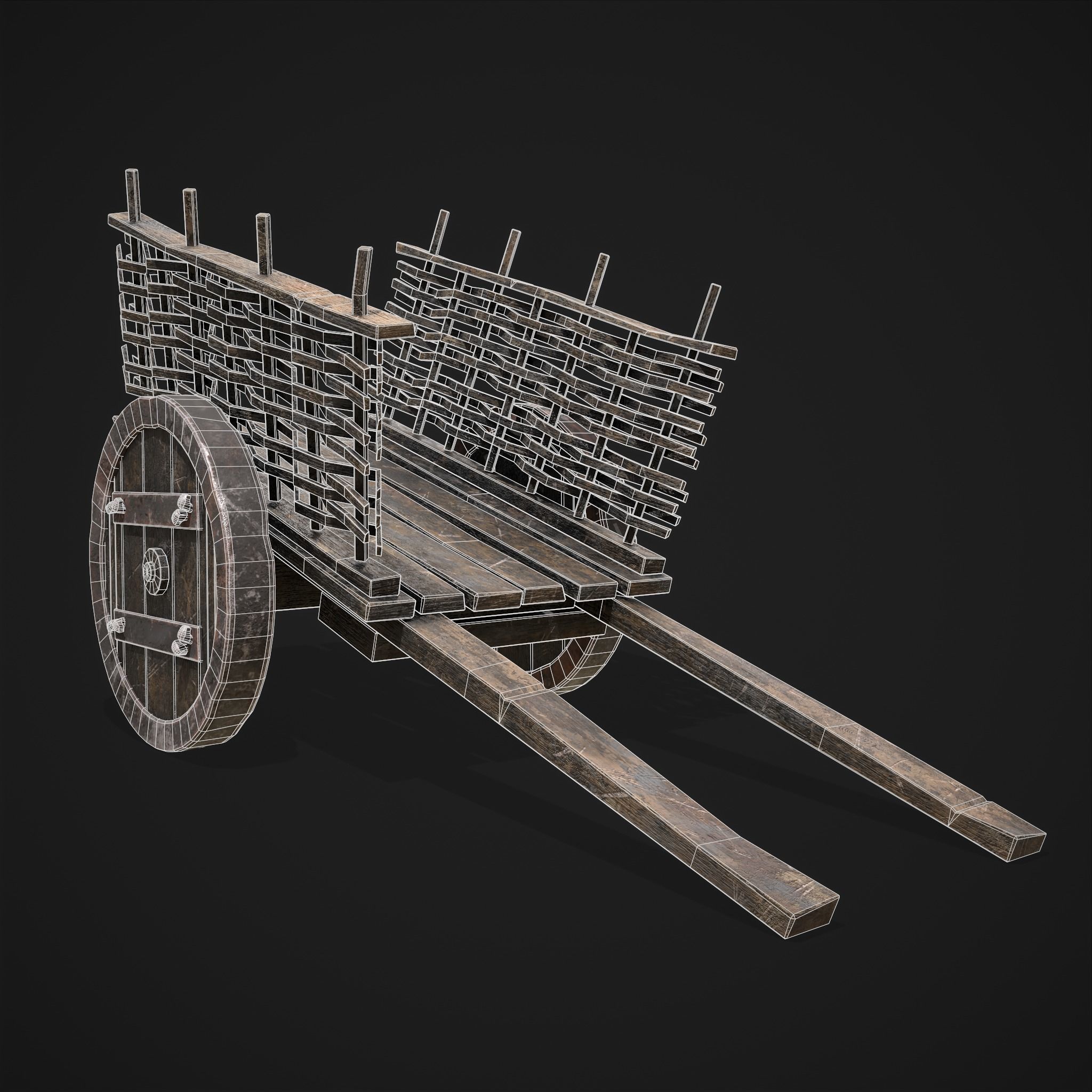 Medieval Carts Collection VR / AR / low-poly | CGTrader