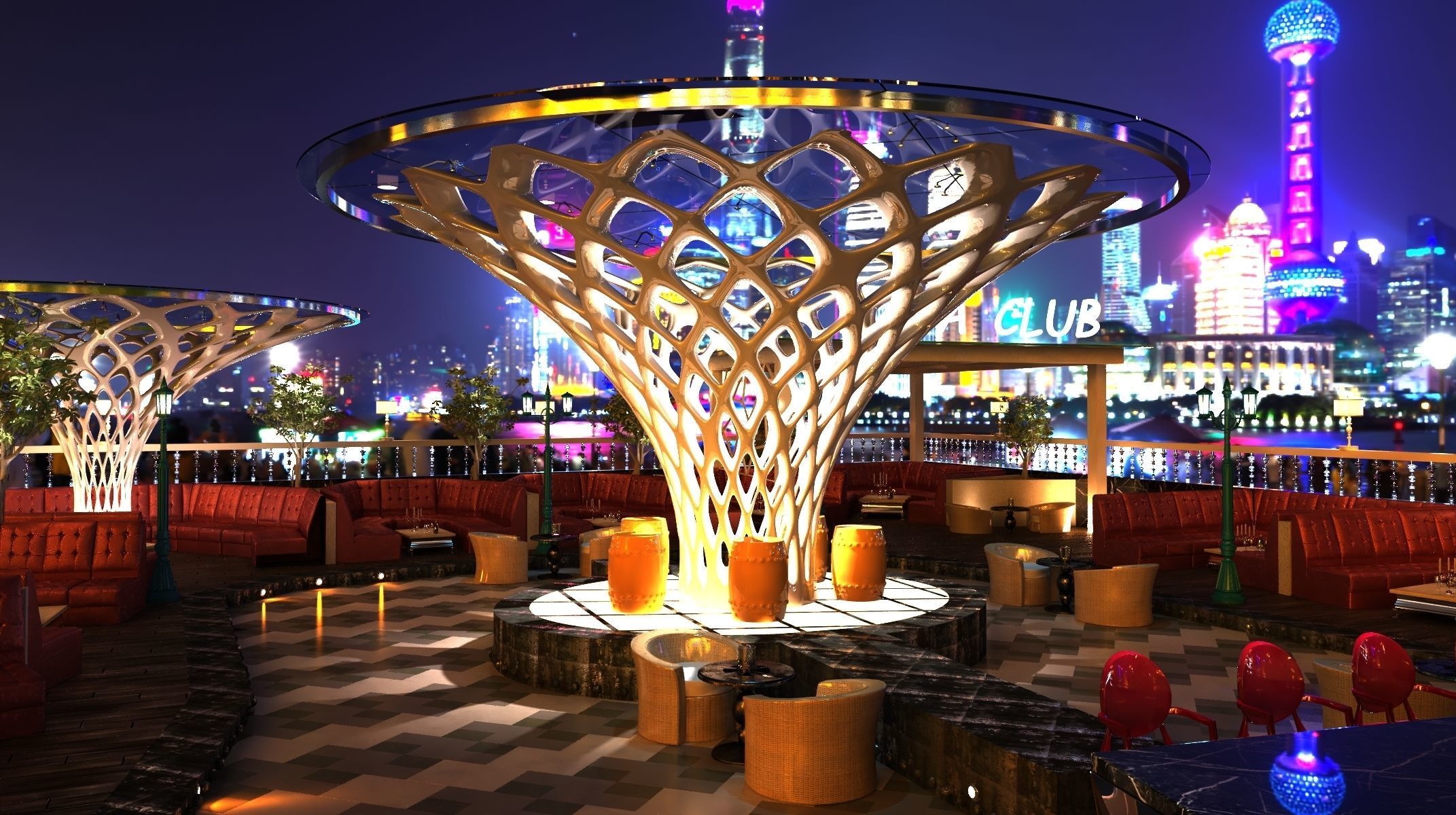 Lava Club 3d scene free 3D model | CGTrader