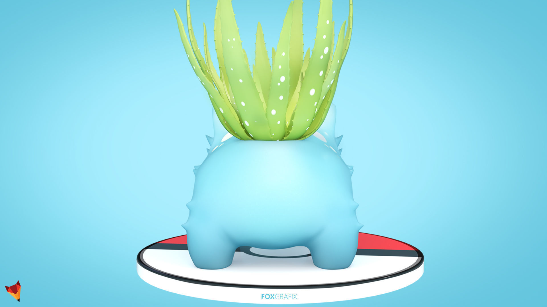 3D model Pokemon Bulbasaur Water Concept VR / AR / low-poly | CGTrader