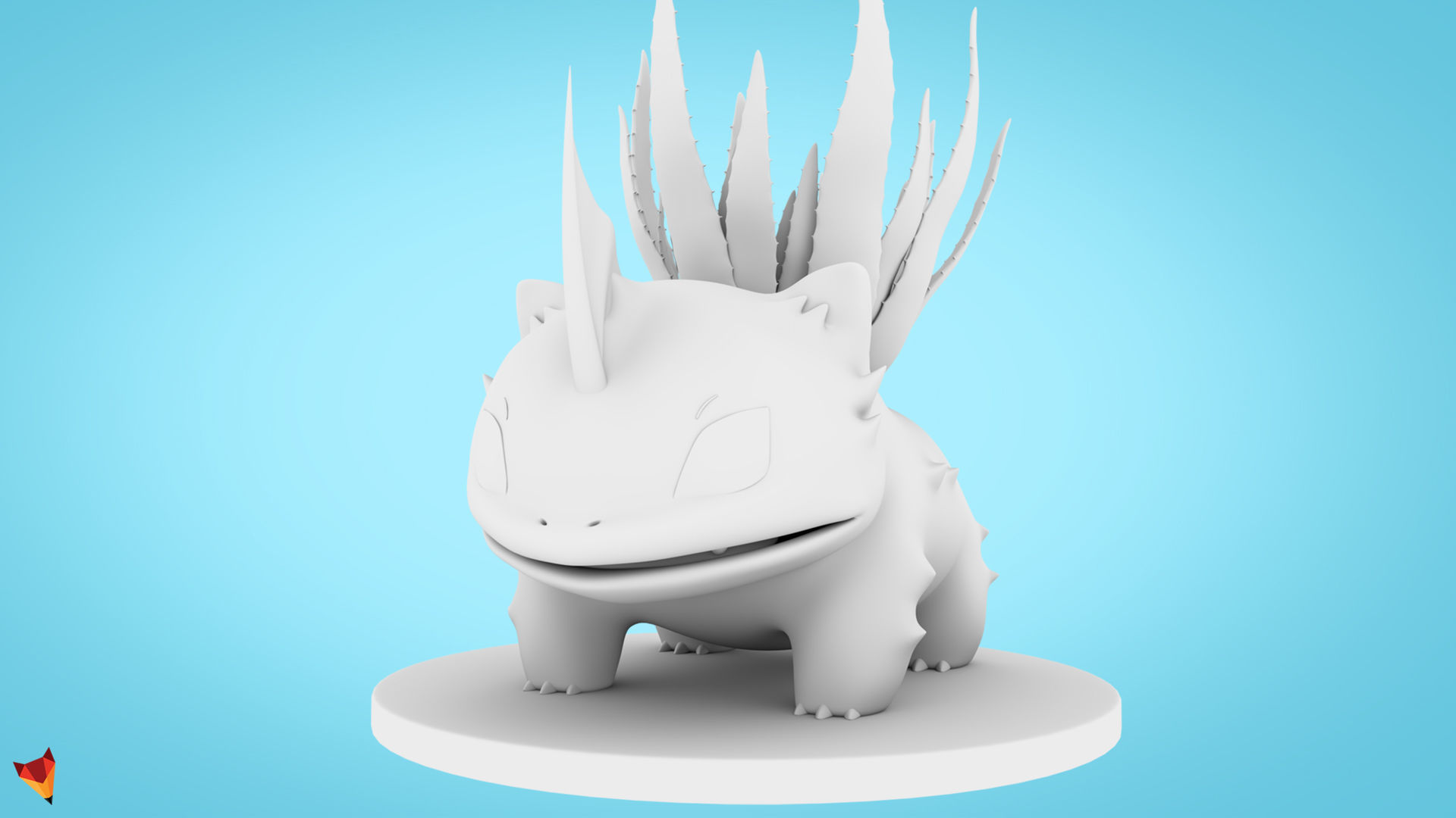 3D model Pokemon Bulbasaur Water Concept VR / AR / low-poly | CGTrader