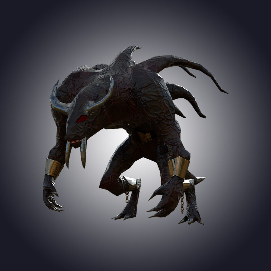 3D model Rat Devil -game ready VR / AR / low-poly rigged animated ...