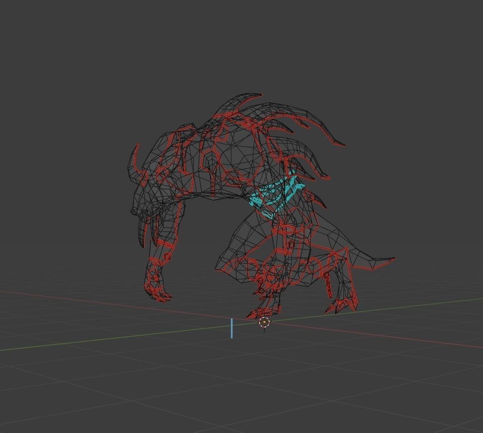 3D model Rat Devil -game ready VR / AR / low-poly rigged animated ...