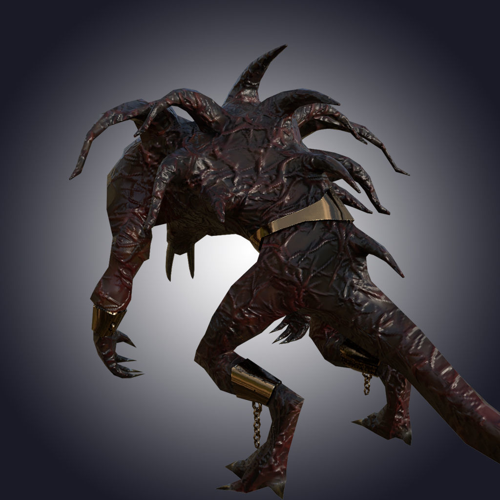 3D model Rat Devil -game ready VR / AR / low-poly rigged animated ...