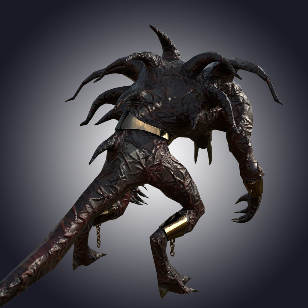 3D model Rat Devil -game ready VR / AR / low-poly rigged animated ...