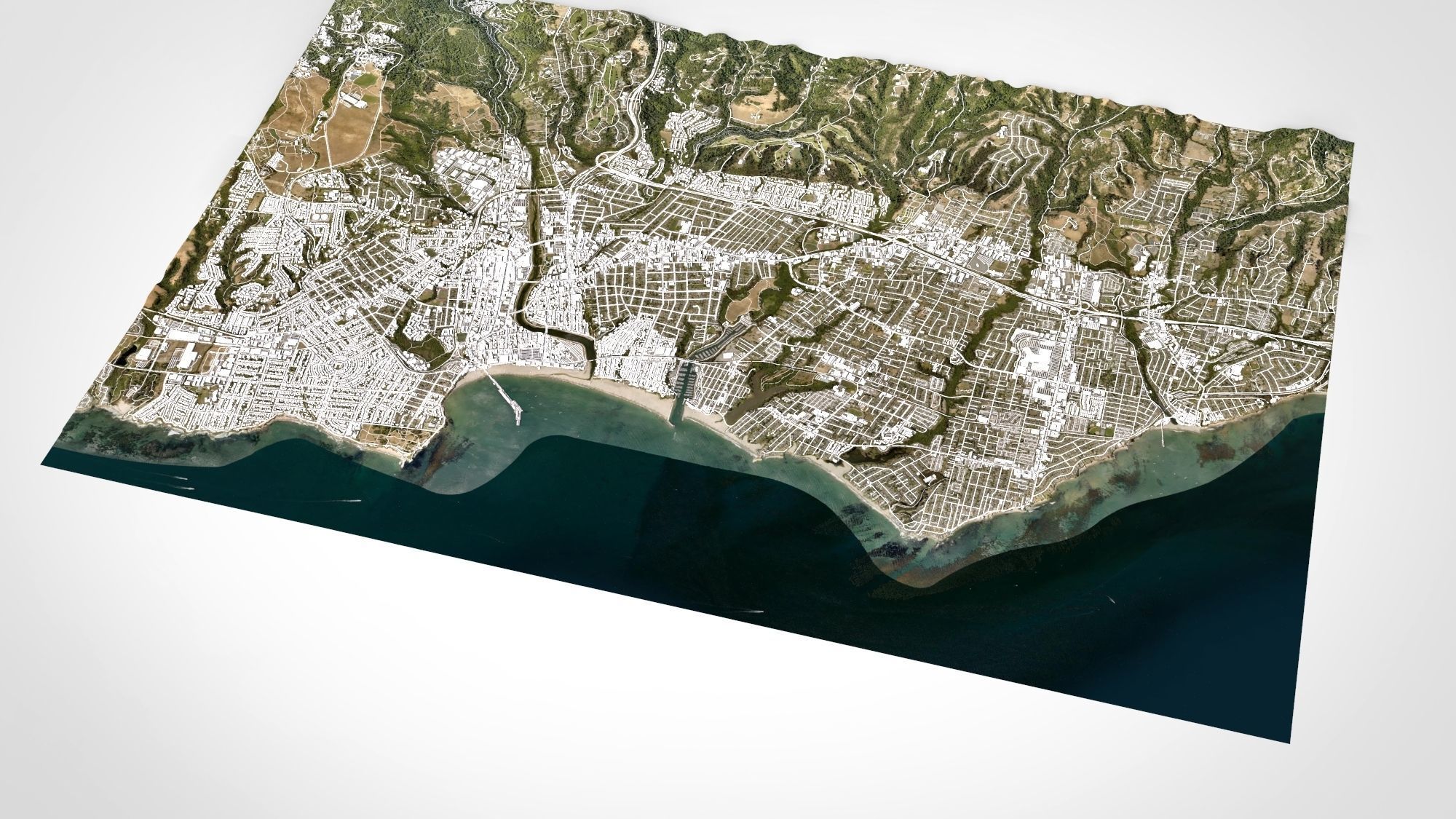 Cityscape Santa Cruz California USA 3D model | CGTrader