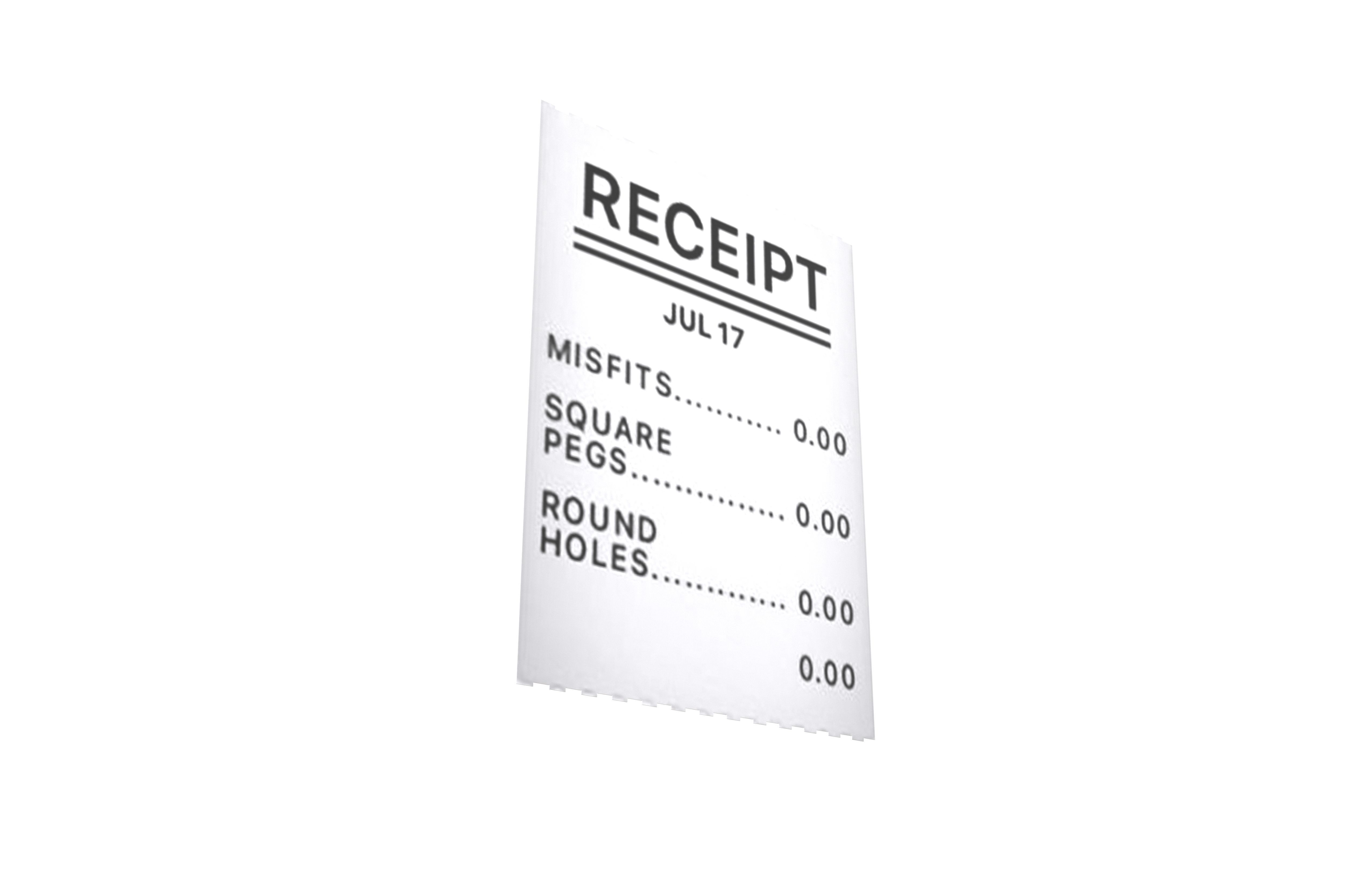3D model Receipt Emoji v1 001 VR / AR / low-poly | CGTrader