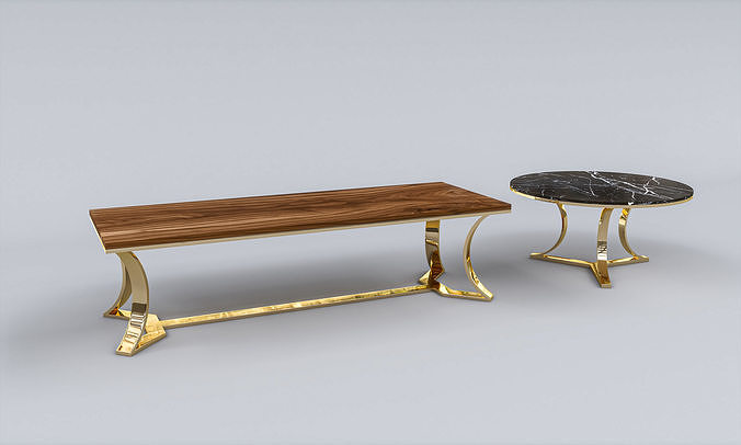 Arc Base Table 3D model | CGTrader