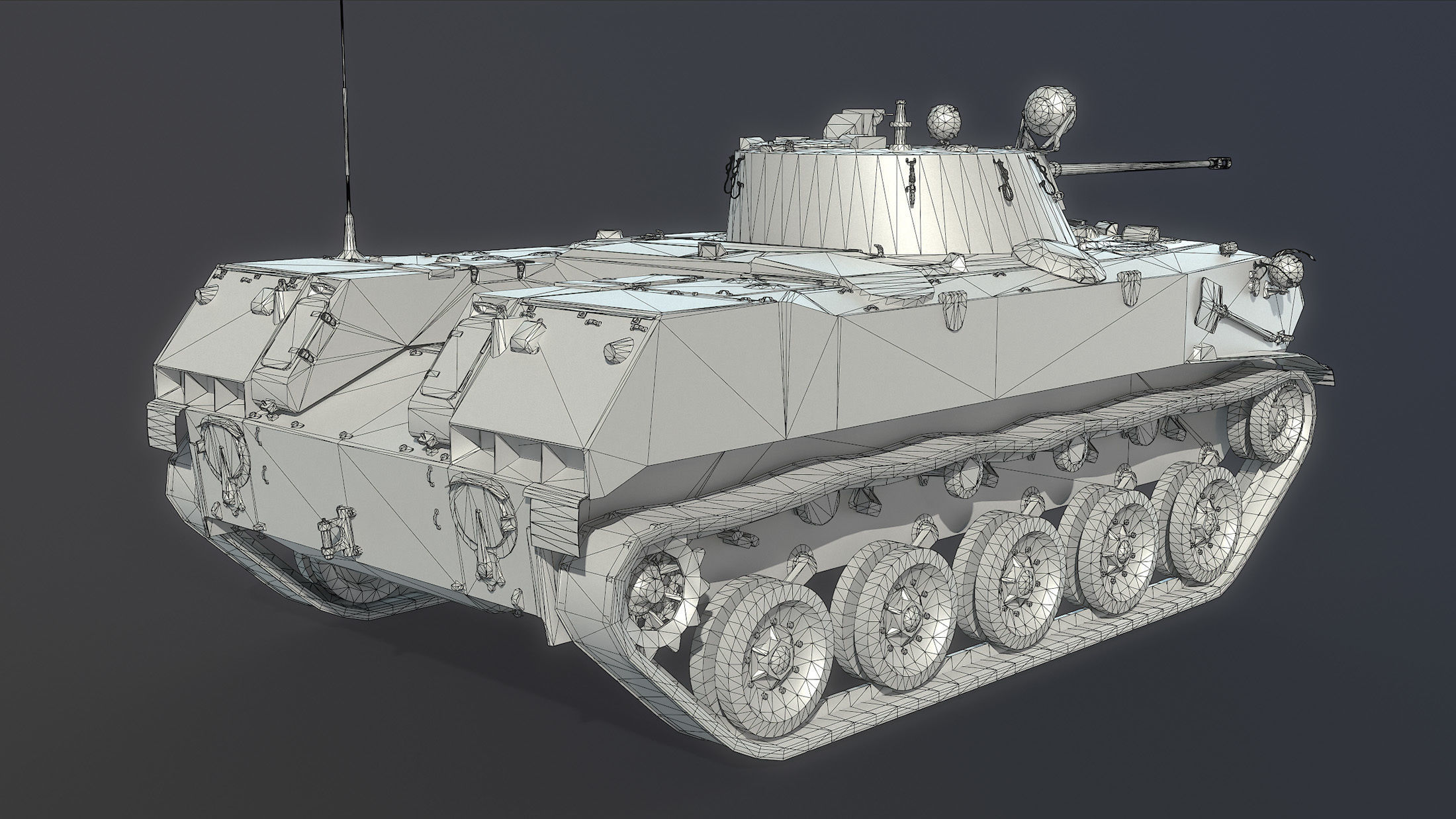 3D model BMD-2 LOD1 VR / AR / low-poly | CGTrader