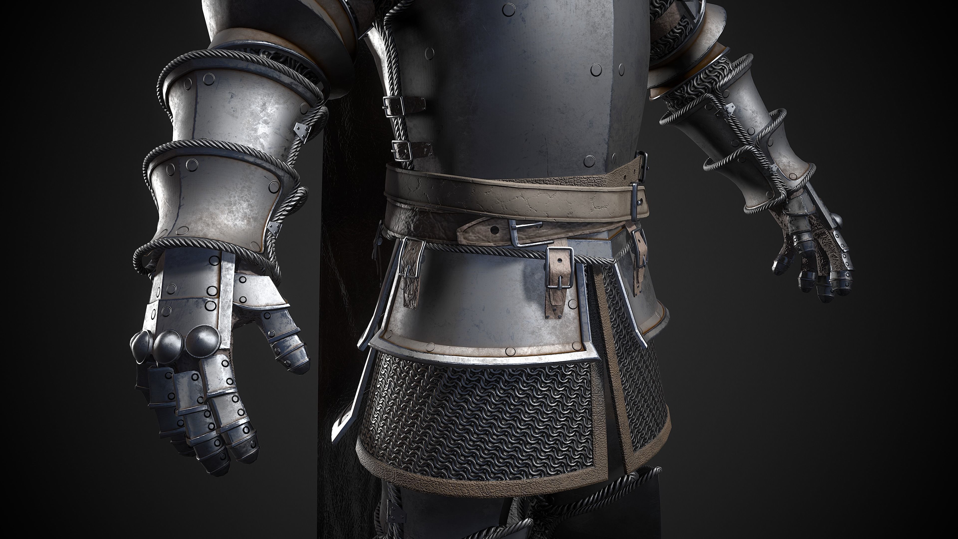 3D model Knight in medieval style - Game Ready VR / AR / low-poly ...