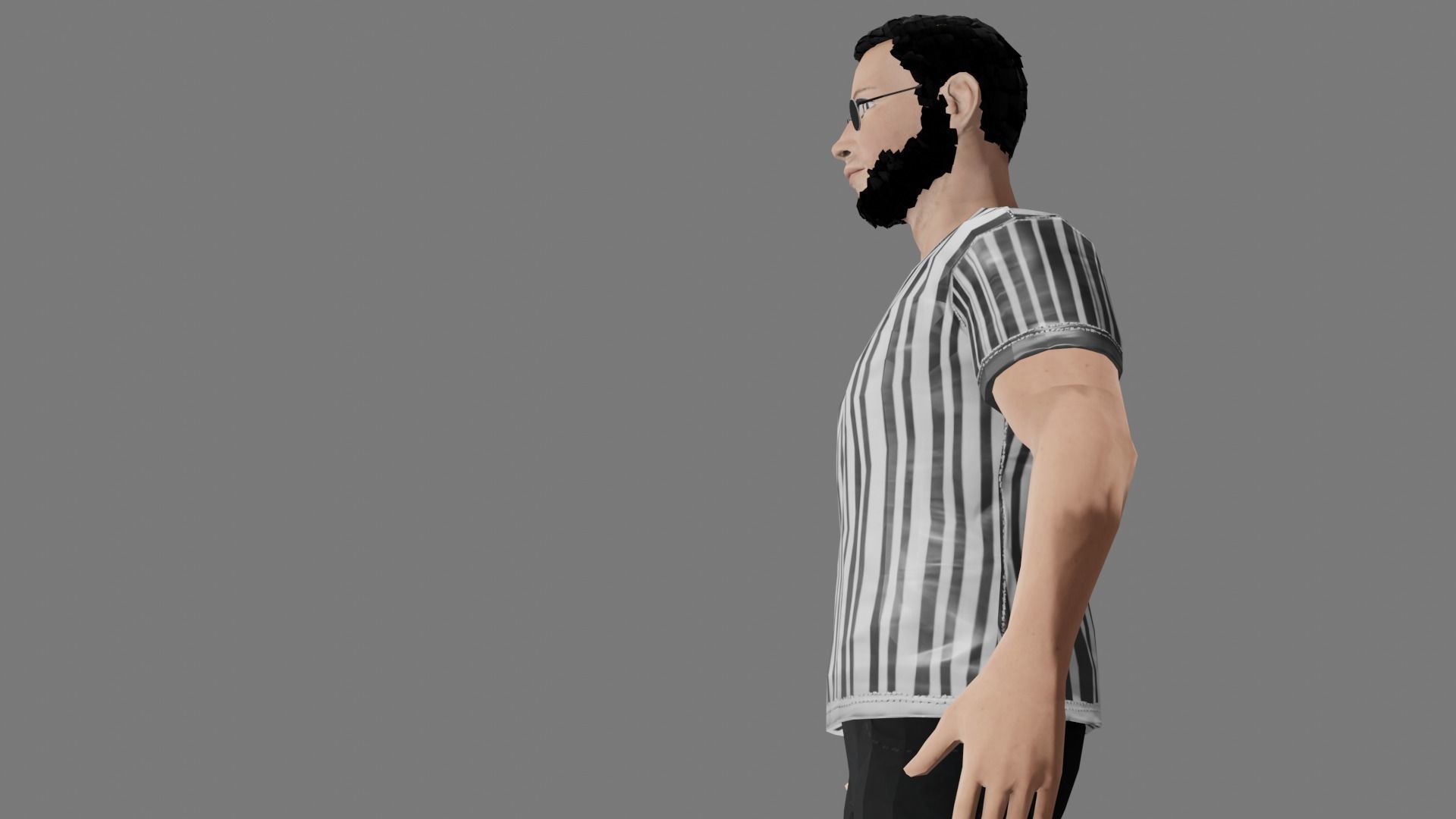 3D model WWE Referee fully rigged - Humanoid VR / AR / low-poly | CGTrader