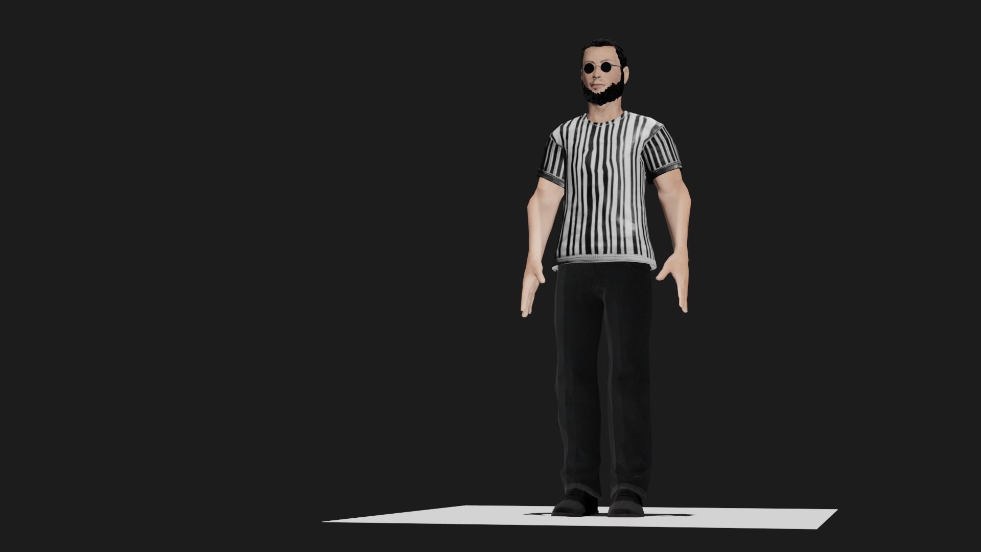 3D model WWE Referee fully rigged - Humanoid VR / AR / low-poly | CGTrader