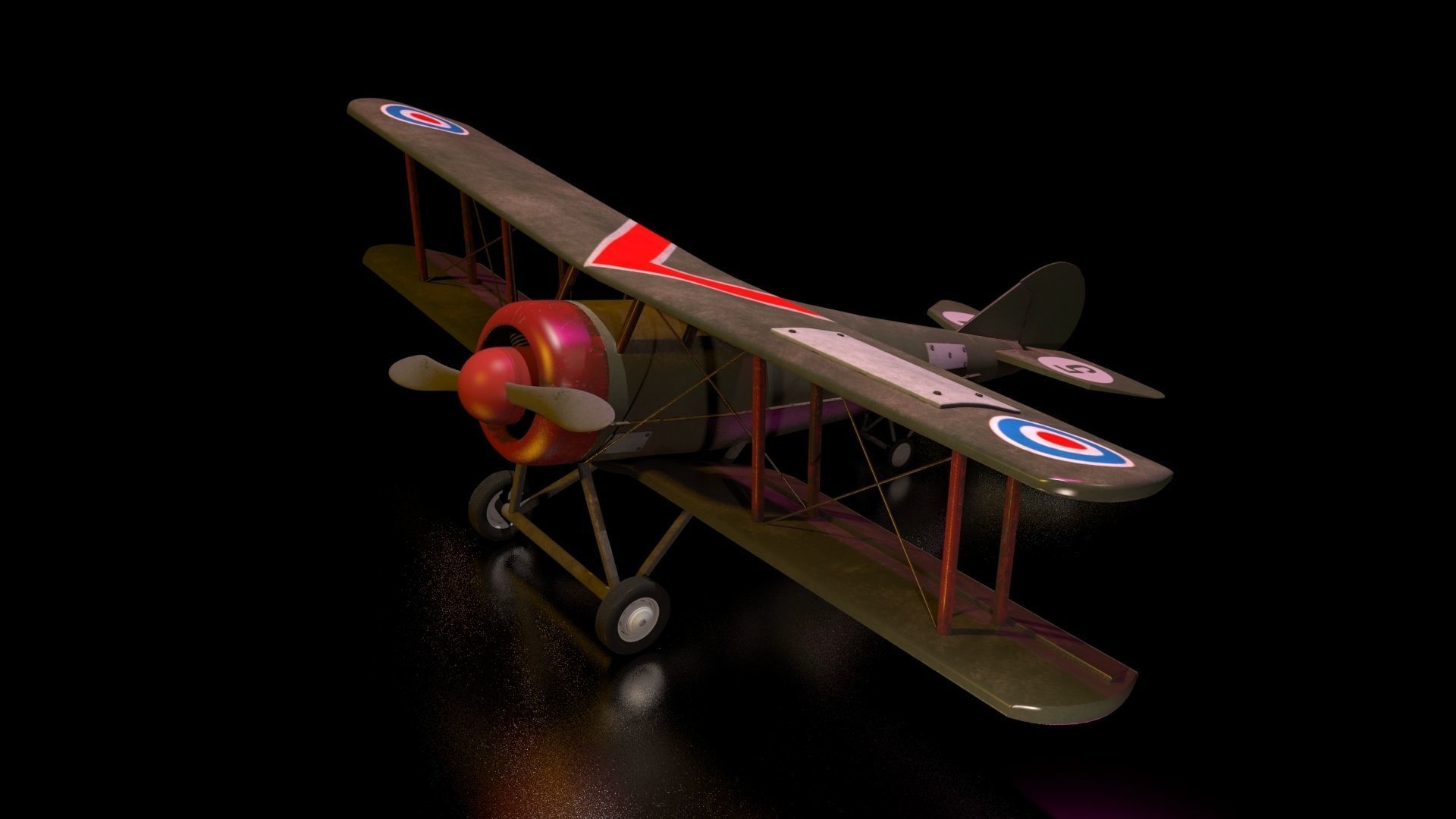 3D model Airplane old VR / AR / low-poly | CGTrader