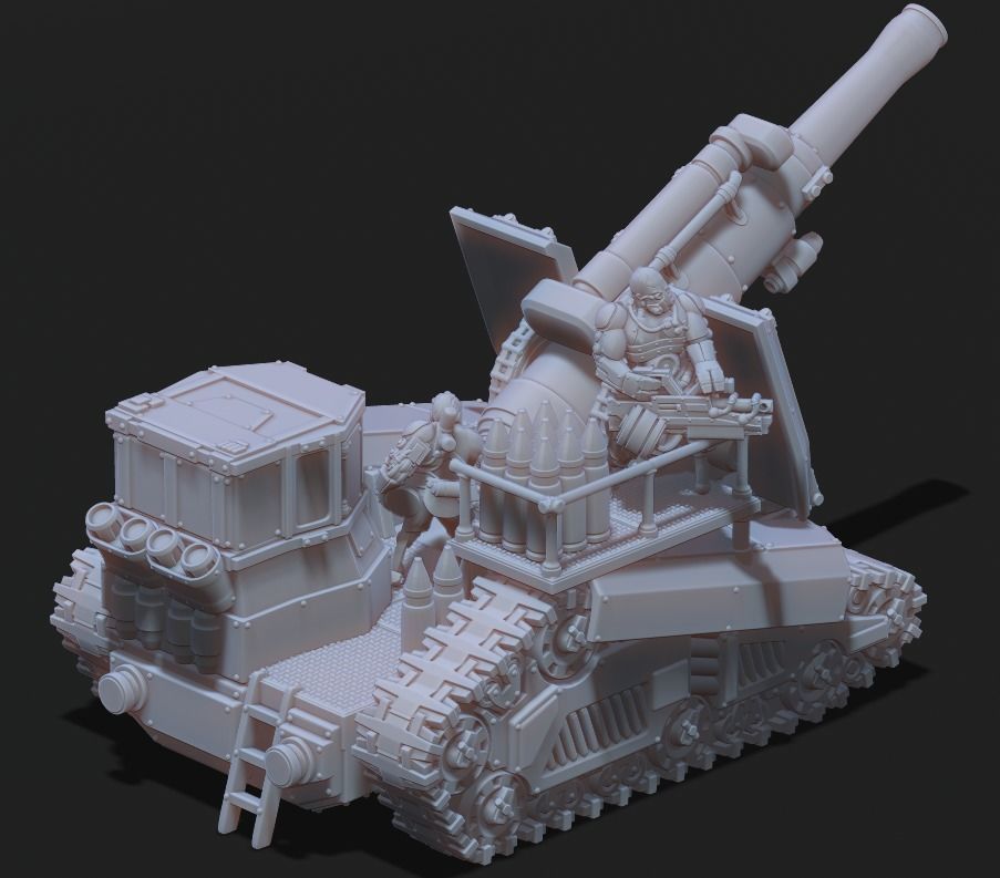 Cyberzerkers - Mobile Cannon Platform 3D model 3D printable | CGTrader