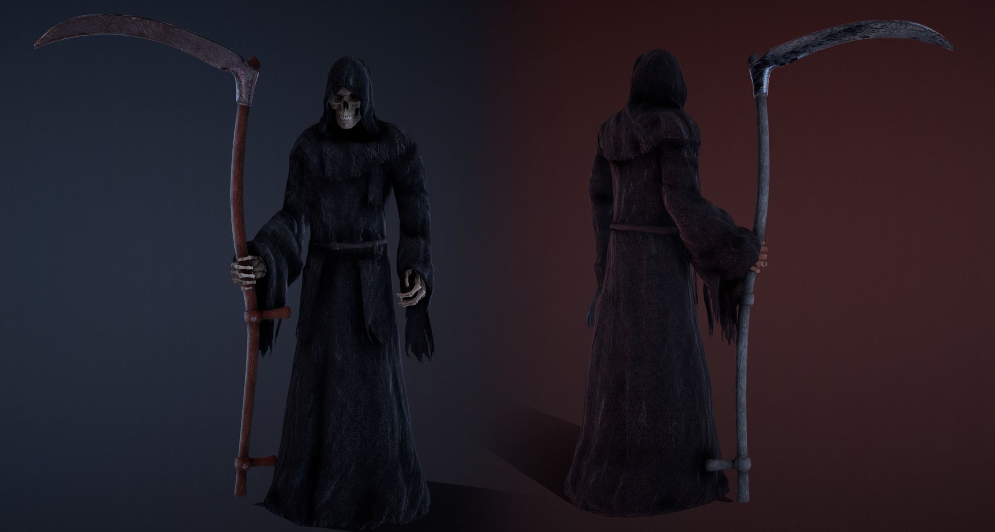 3D model Grim Reaper VR / AR / low-poly | CGTrader