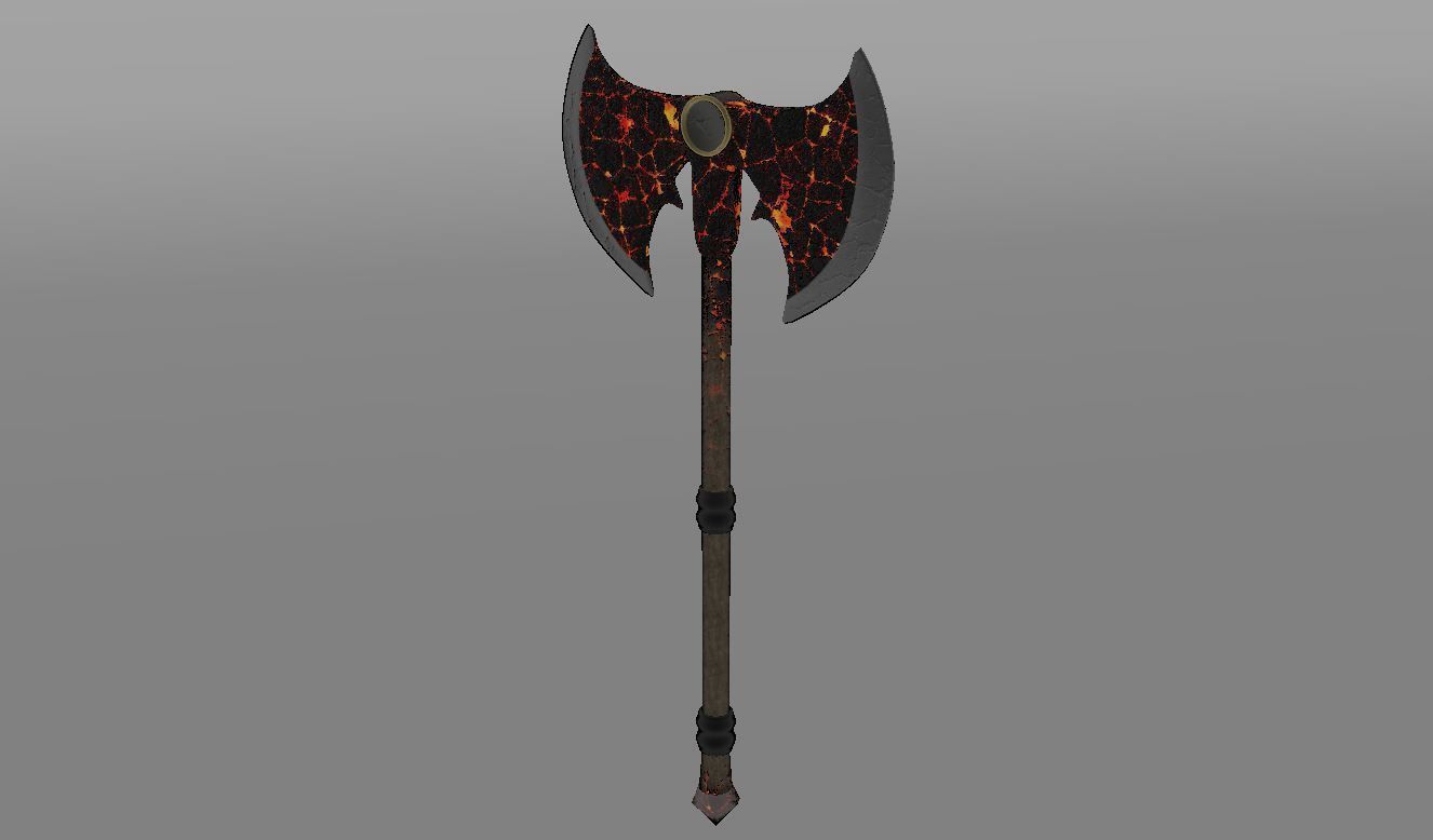 3D model Lava Axe VR / AR / low-poly | CGTrader
