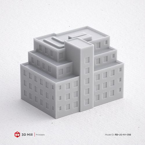 3D Print miniature building RB-US-NY-056 3D model 3D printable | CGTrader