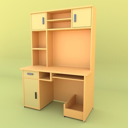 Study Table 3D model | CGTrader