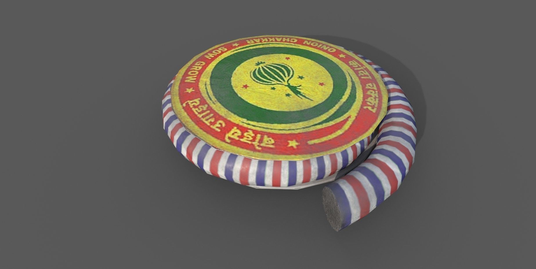 3D model Diwali Chakri phataka 3d model low poly Game AR VR Ready MODEL ...