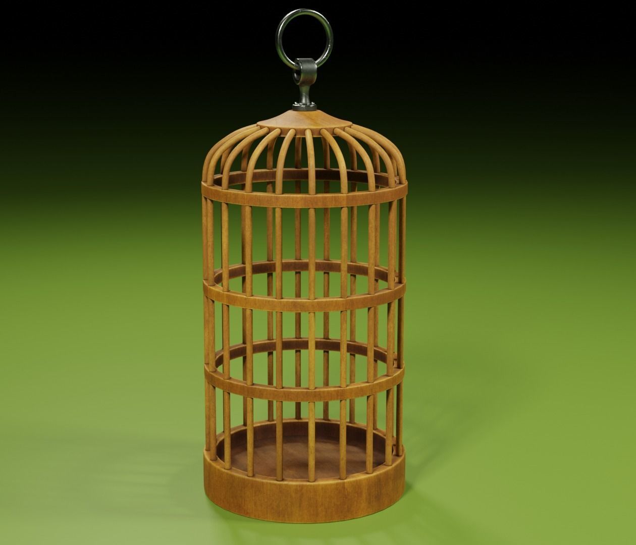 Birdcage 3 wooden bird cage free 3D model | CGTrader
