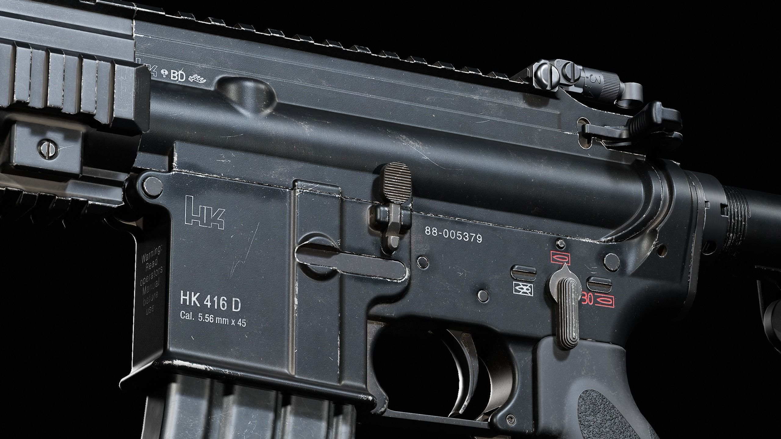 3D model HK416D ag rifle VR / AR / low-poly | CGTrader