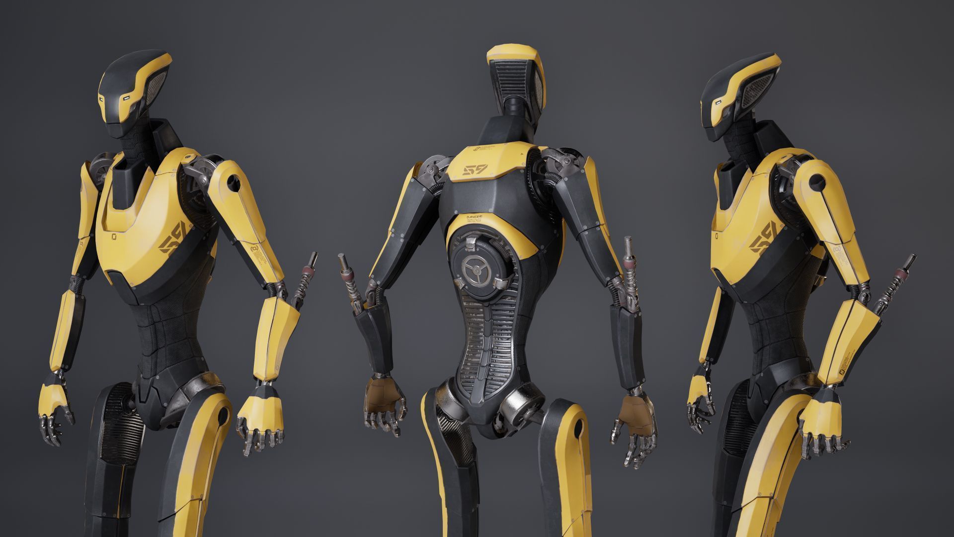 3D model Robot 1 VR / AR / low-poly rigged | CGTrader