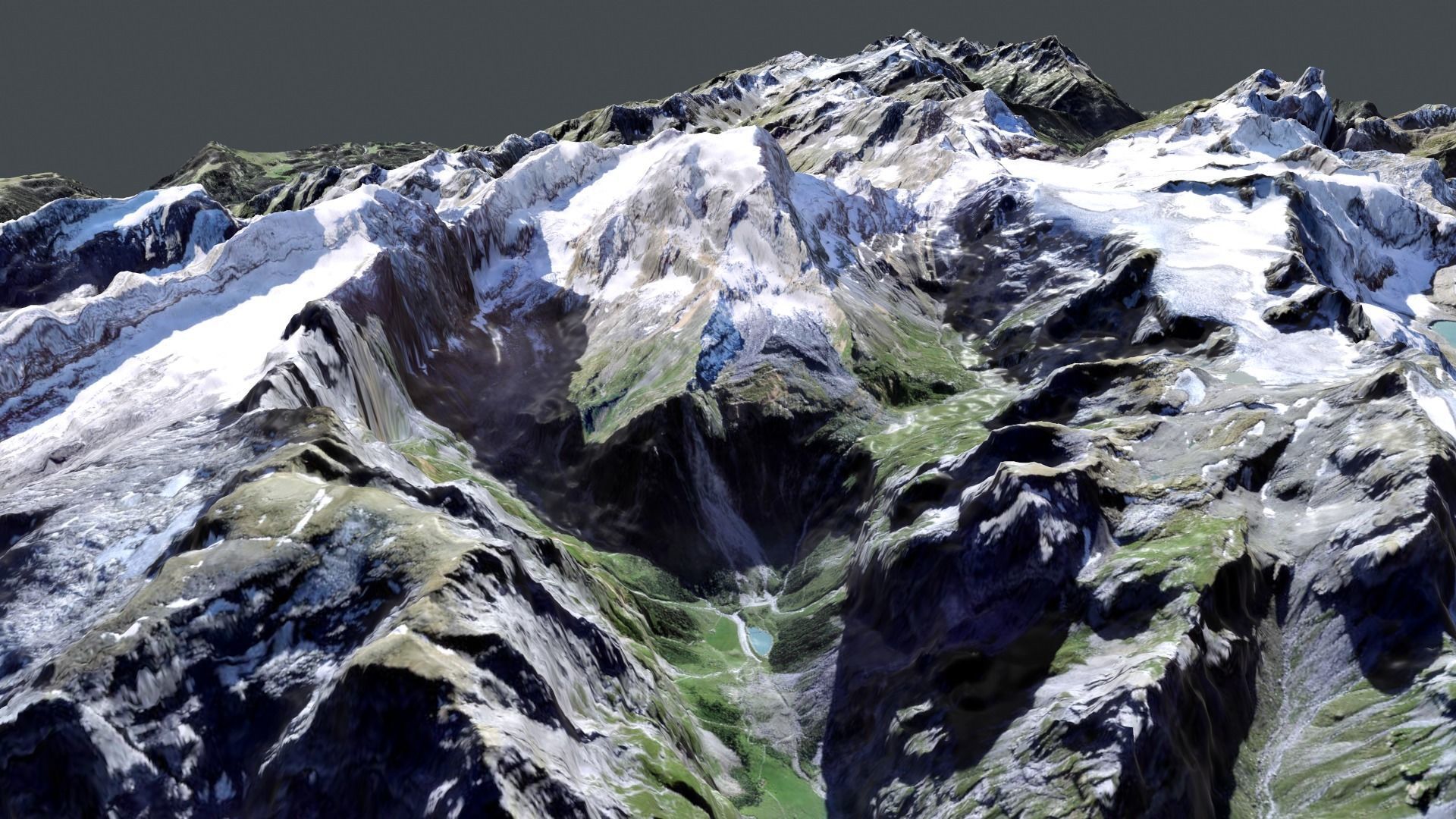 Mountain landscape Scharhorn Alps 3D model | CGTrader