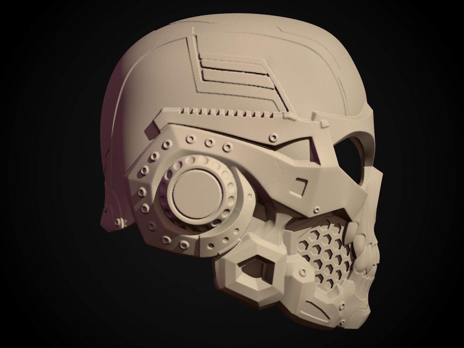 hydra helmet printable airsoft paintball sci-fi 3D model 3D printable ...