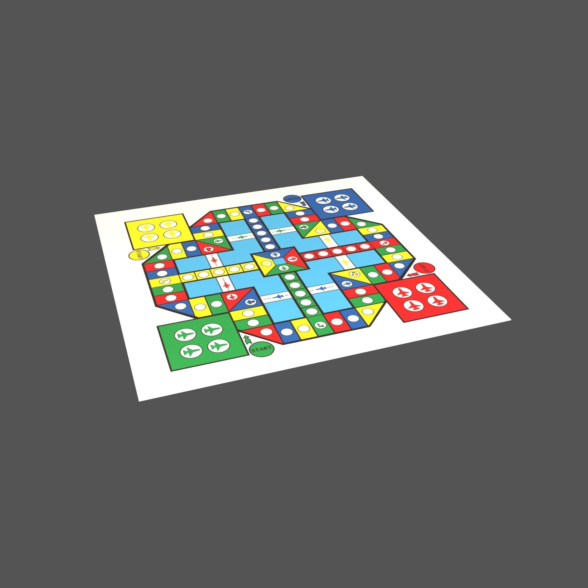 3D model Aeroplane Chess v1 001 VR / AR / low-poly | CGTrader