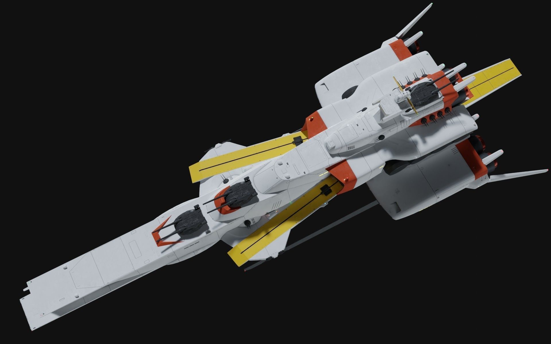 Battleship Ra-cailum 3D model | CGTrader