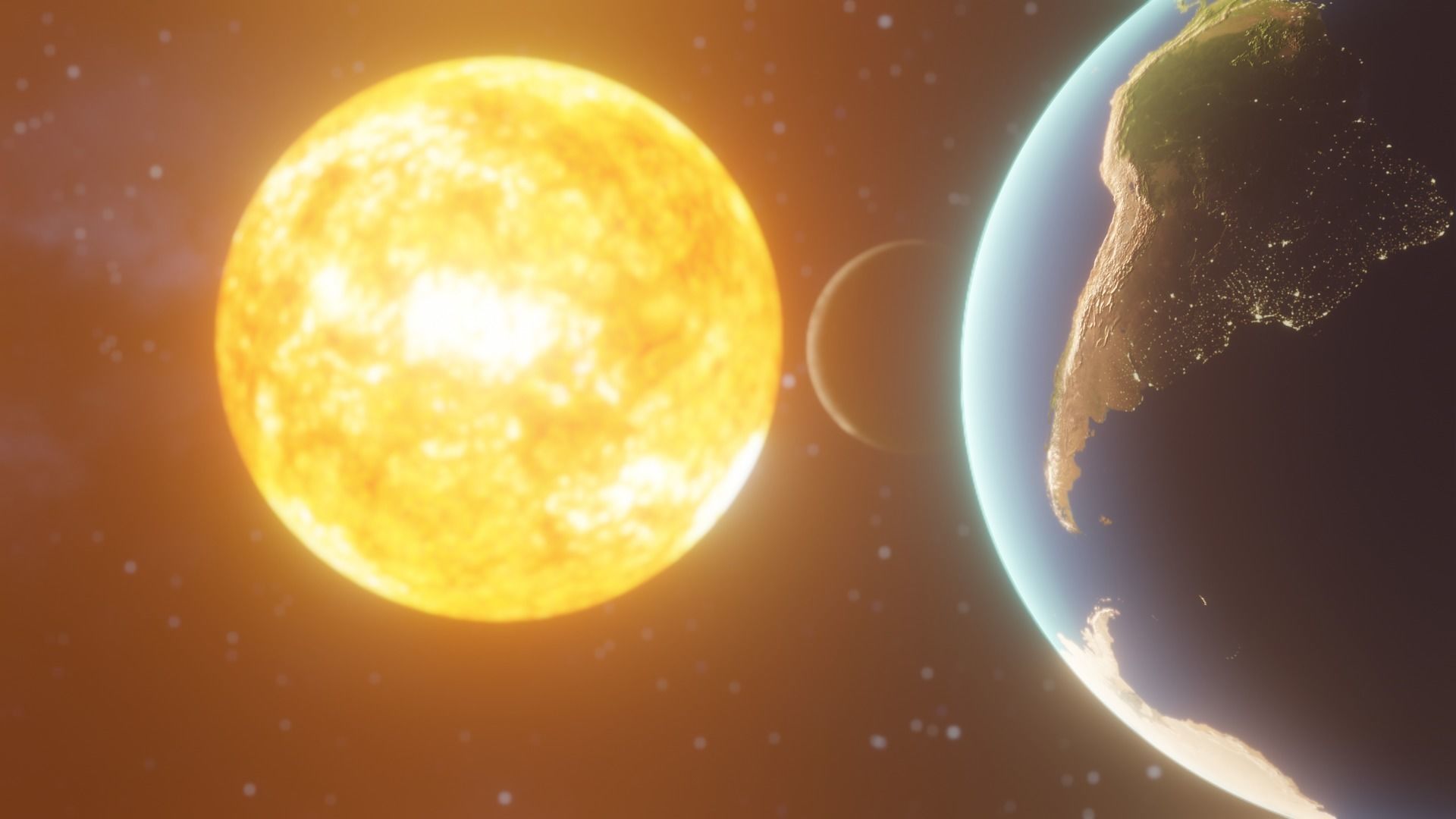 Solar eclipse 3D model animated rigged | CGTrader