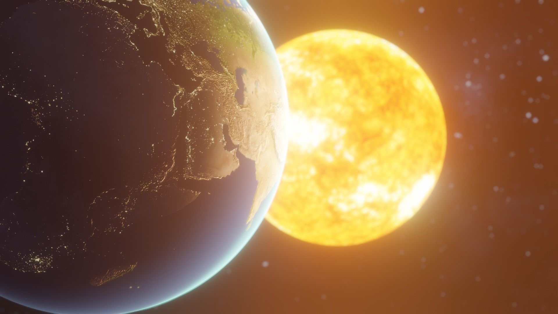 Solar eclipse 3D model animated rigged | CGTrader