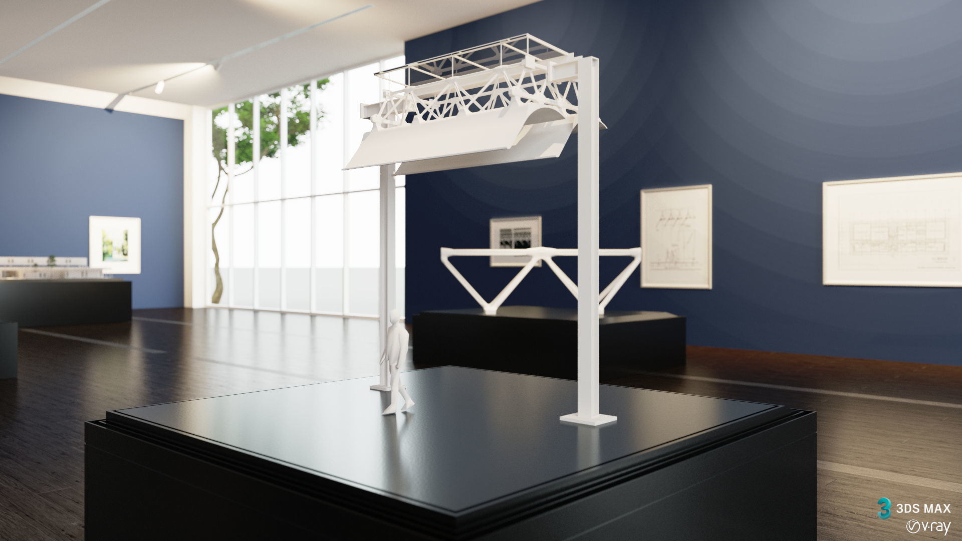 Menil Collection Structure Details Module free 3D model | CGTrader