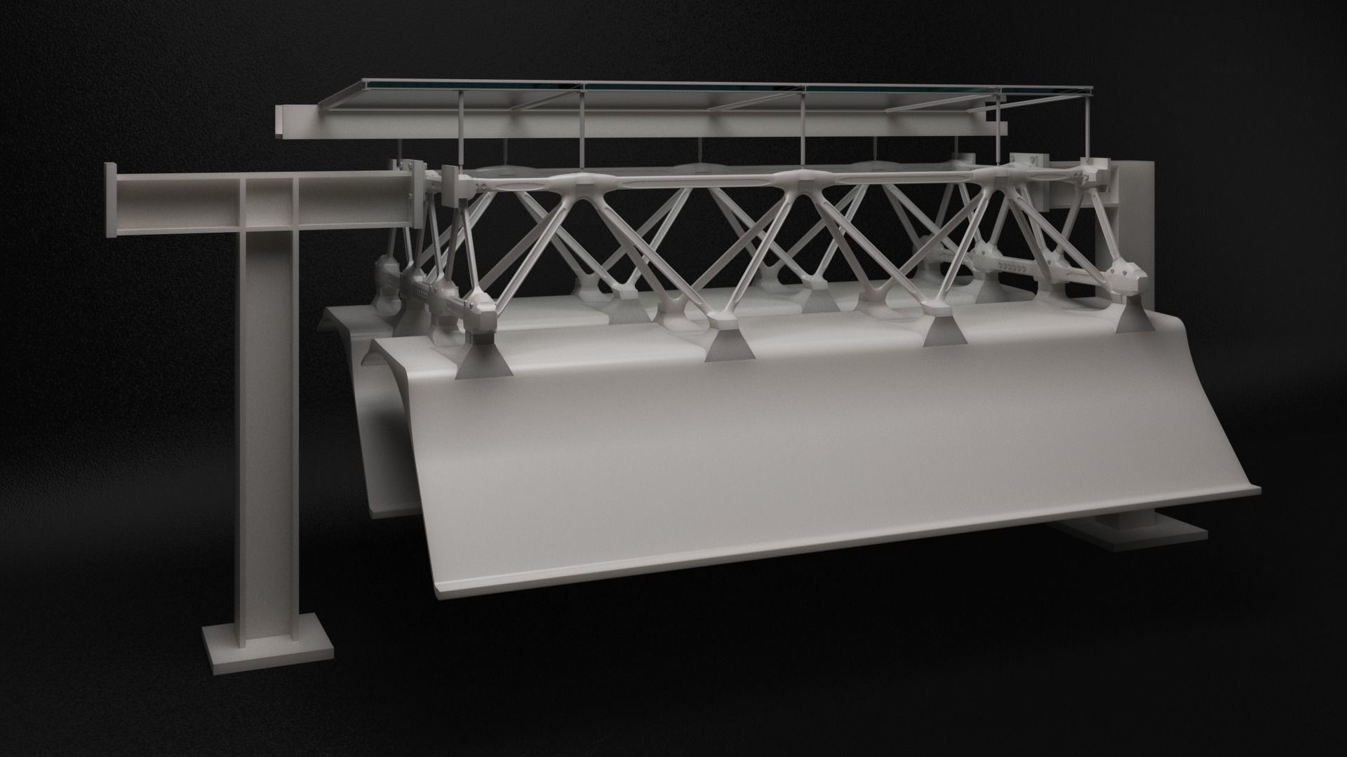 Menil Collection Structure Details Module free 3D model | CGTrader