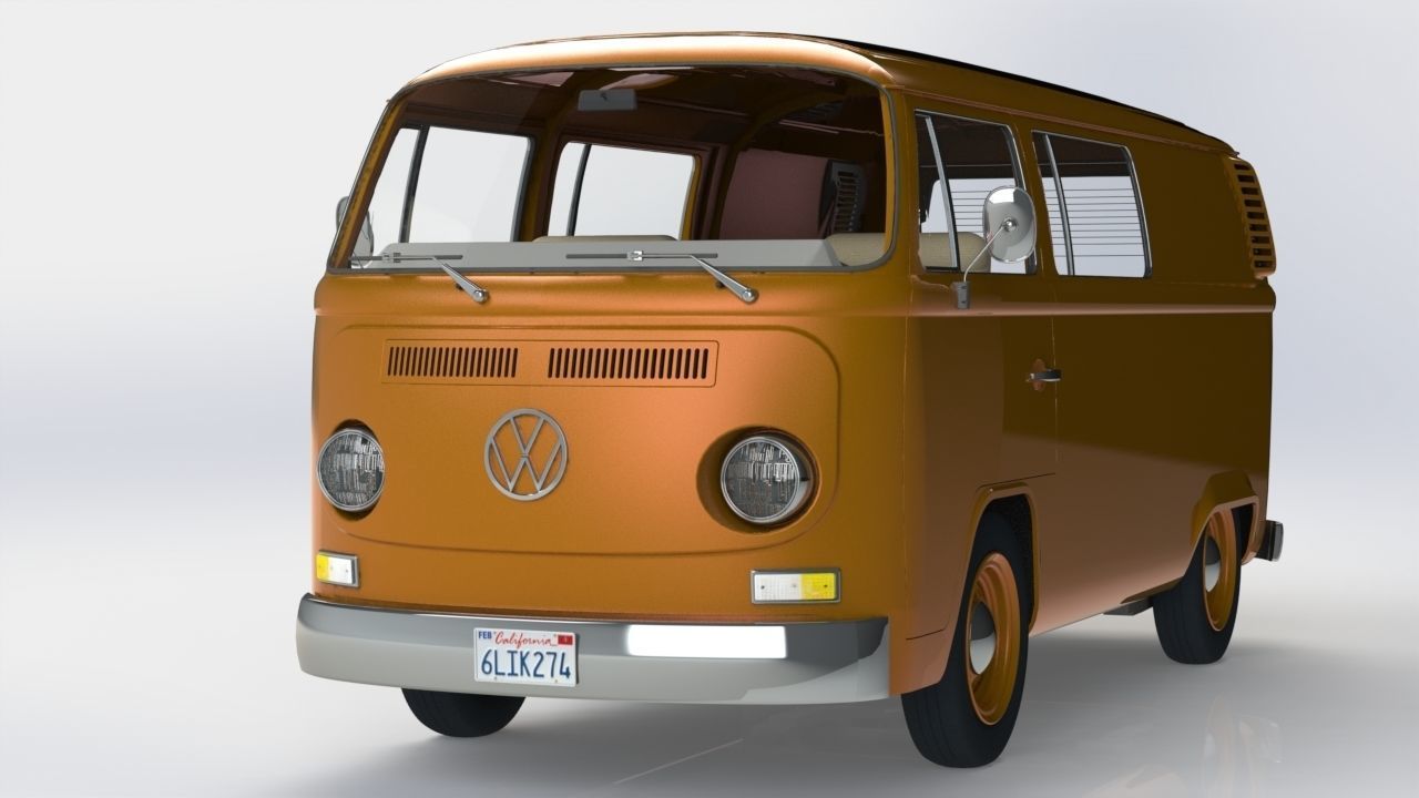Volkswagen BUS 3D model 3D printable | CGTrader