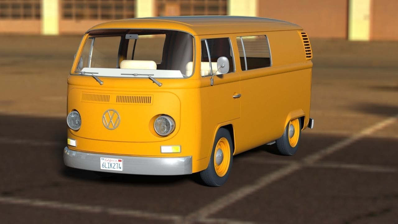 Volkswagen BUS 3D model 3D printable | CGTrader