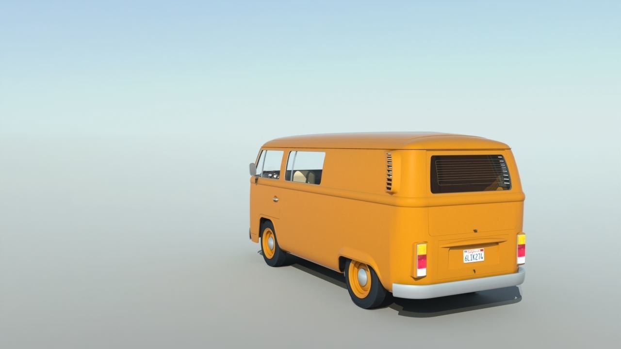 Volkswagen BUS 3D model 3D printable | CGTrader