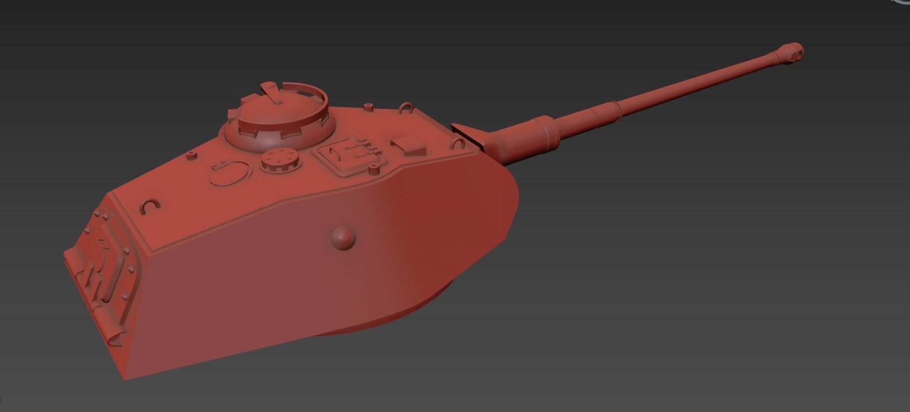3D model Tiger 2 Turret Porsche VR / AR / low-poly | CGTrader
