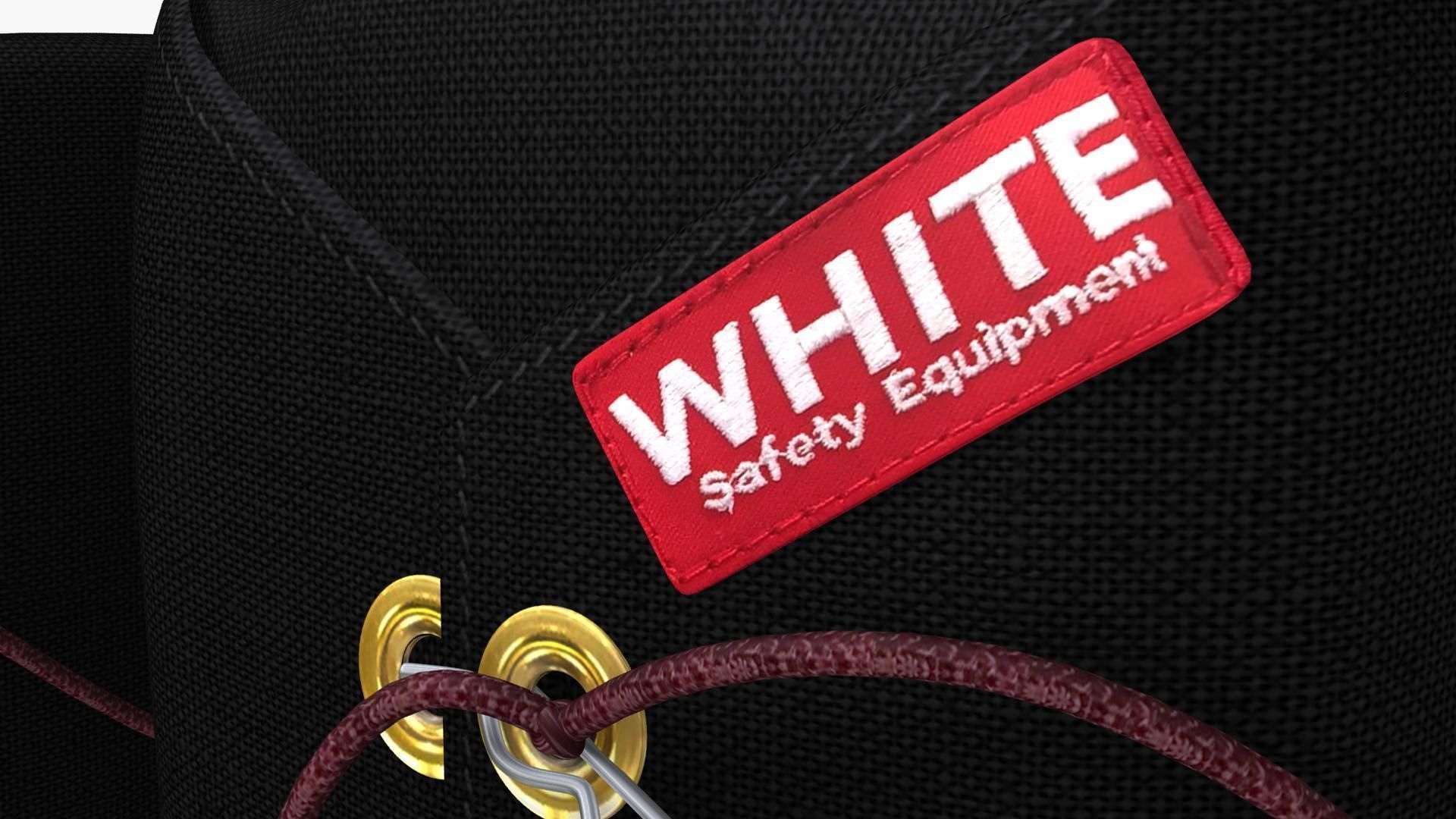 3D model White Super Gas Parachute VR / AR / low-poly | CGTrader