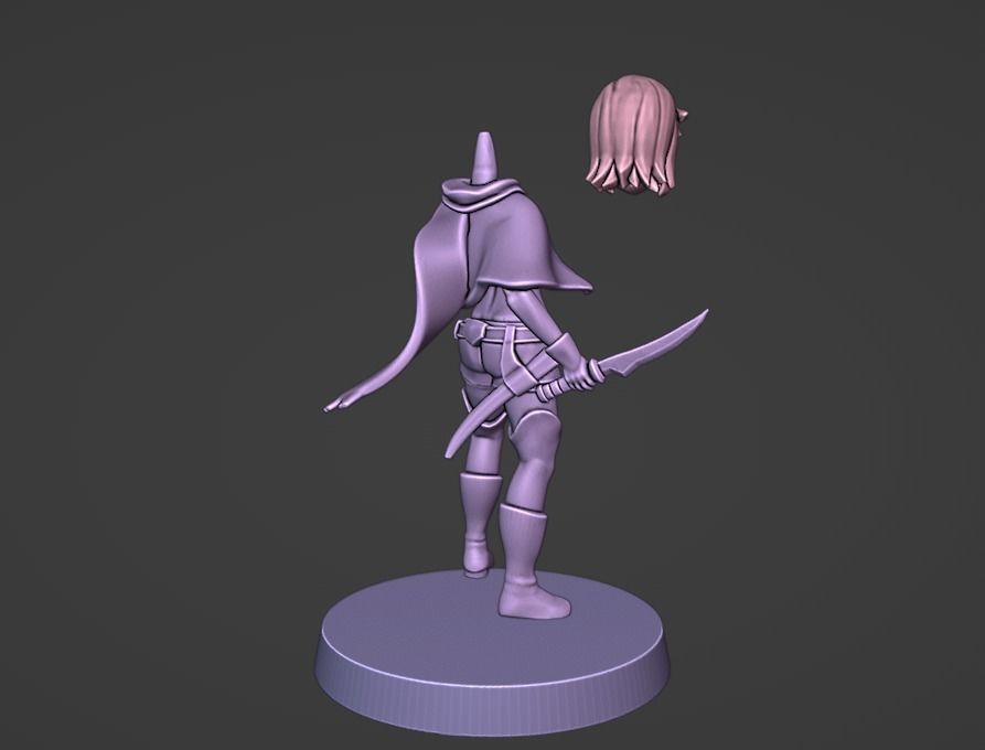 28mm Chris for Konosuba TRPG and DnD 3D model 3D printable | CGTrader