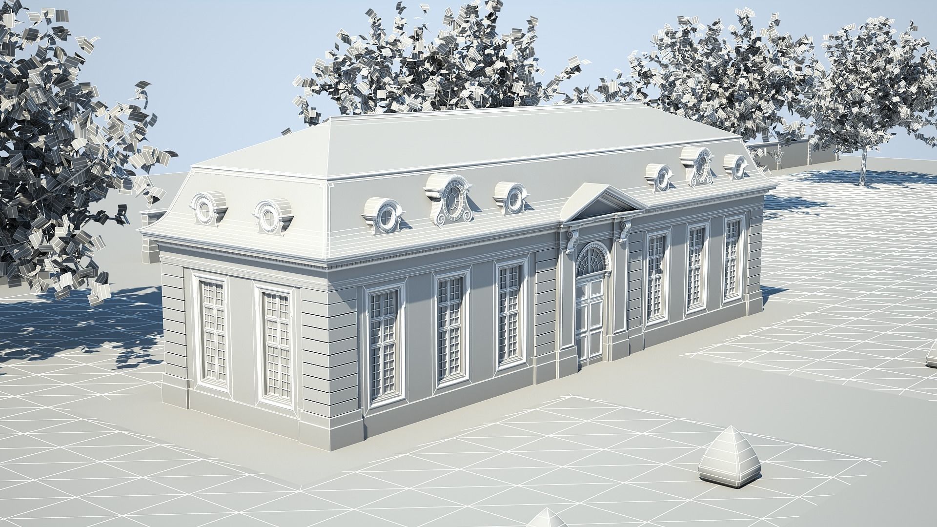 Classical Building II 3D model | CGTrader