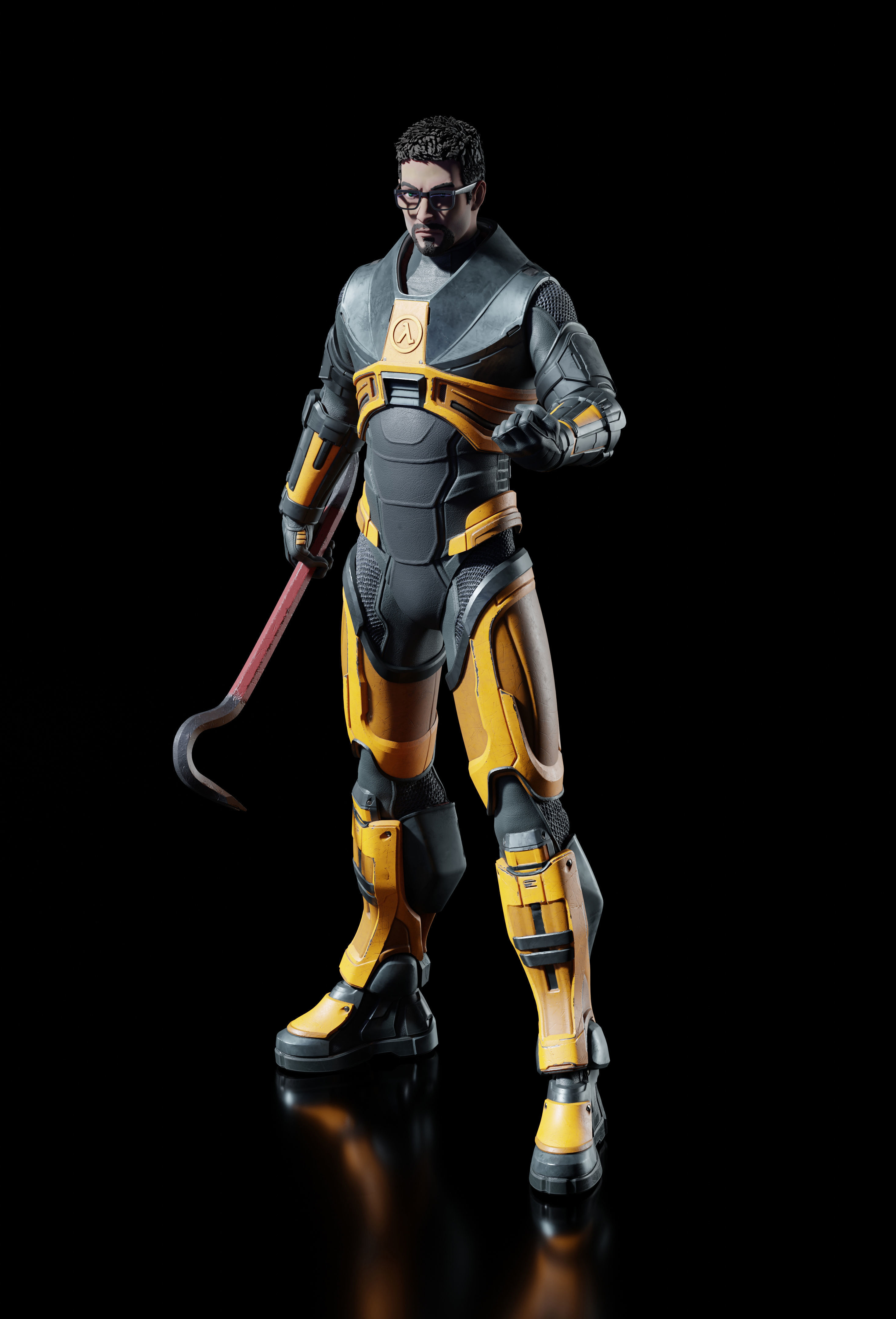 Gordon Freeman - Half Life 3D Print 3D model 3D printable | CGTrader