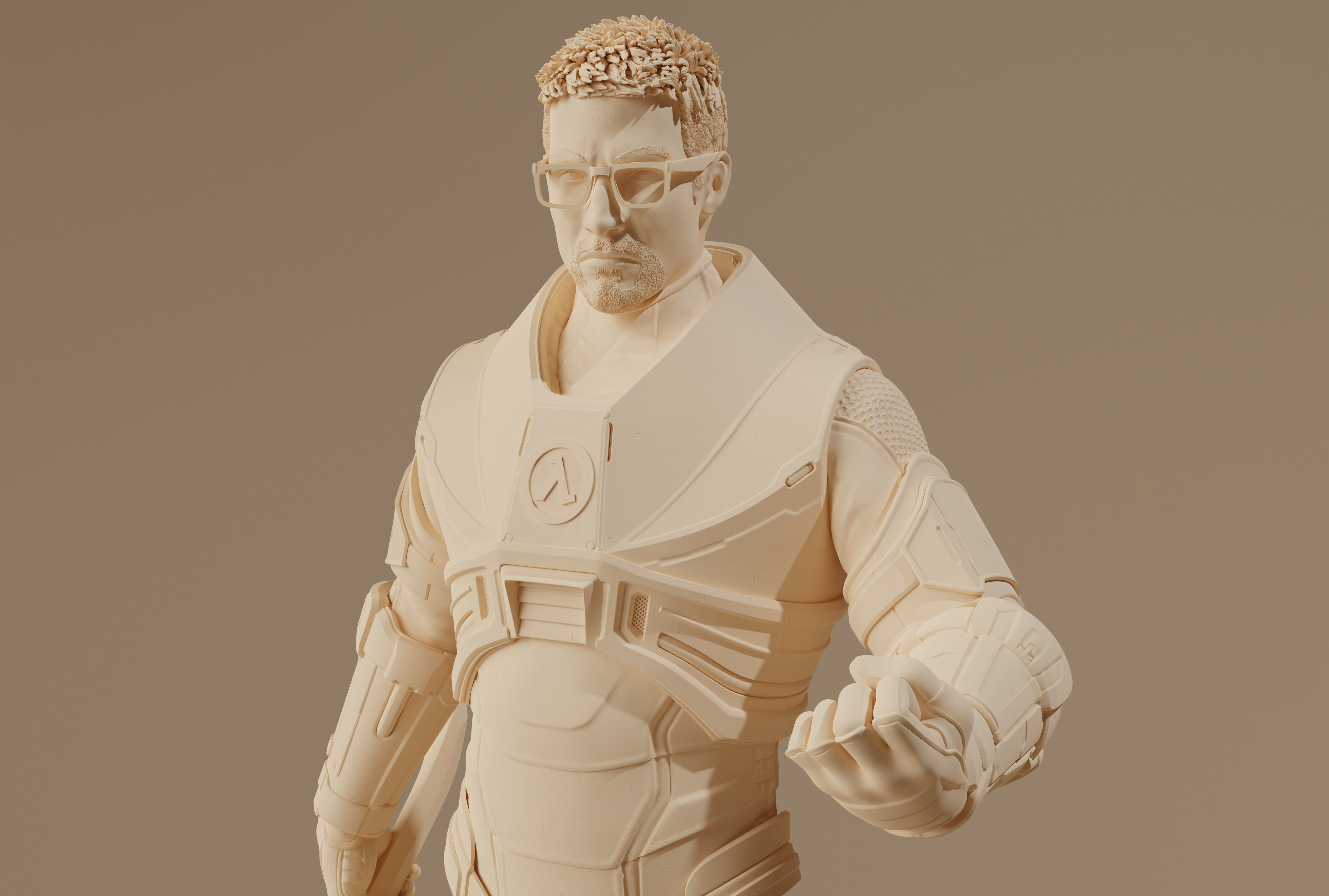Gordon Freeman - Half Life 3D Print 3D model 3D printable | CGTrader