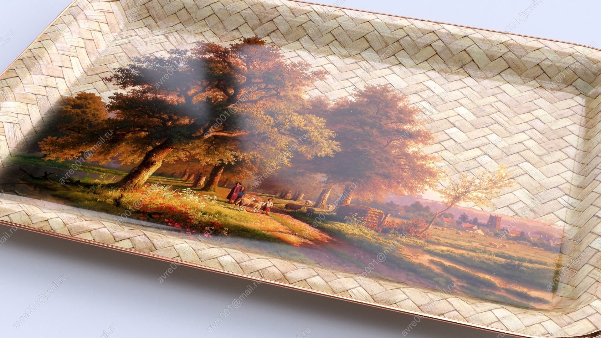 Beautiful tray 3D model | CGTrader