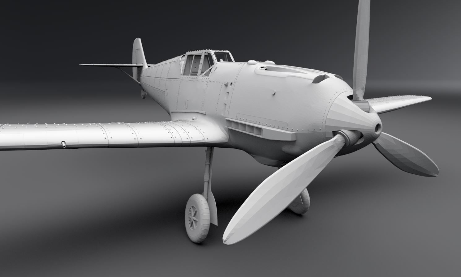 Messerschmitt Bf 109 Scale model 3D model 3D printable | CGTrader