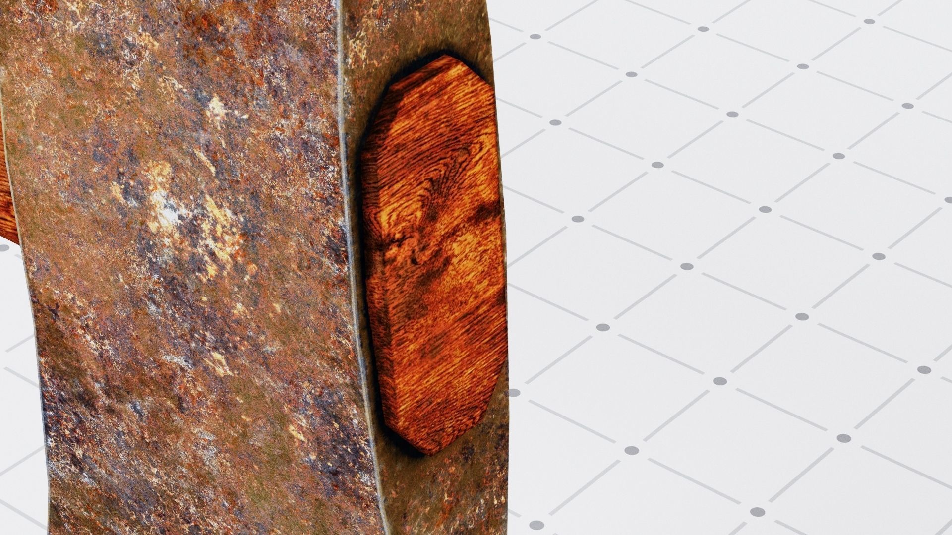 3D model Reality Rust Metal Smart Material - Axe Model - Pbr 8k Texture ...