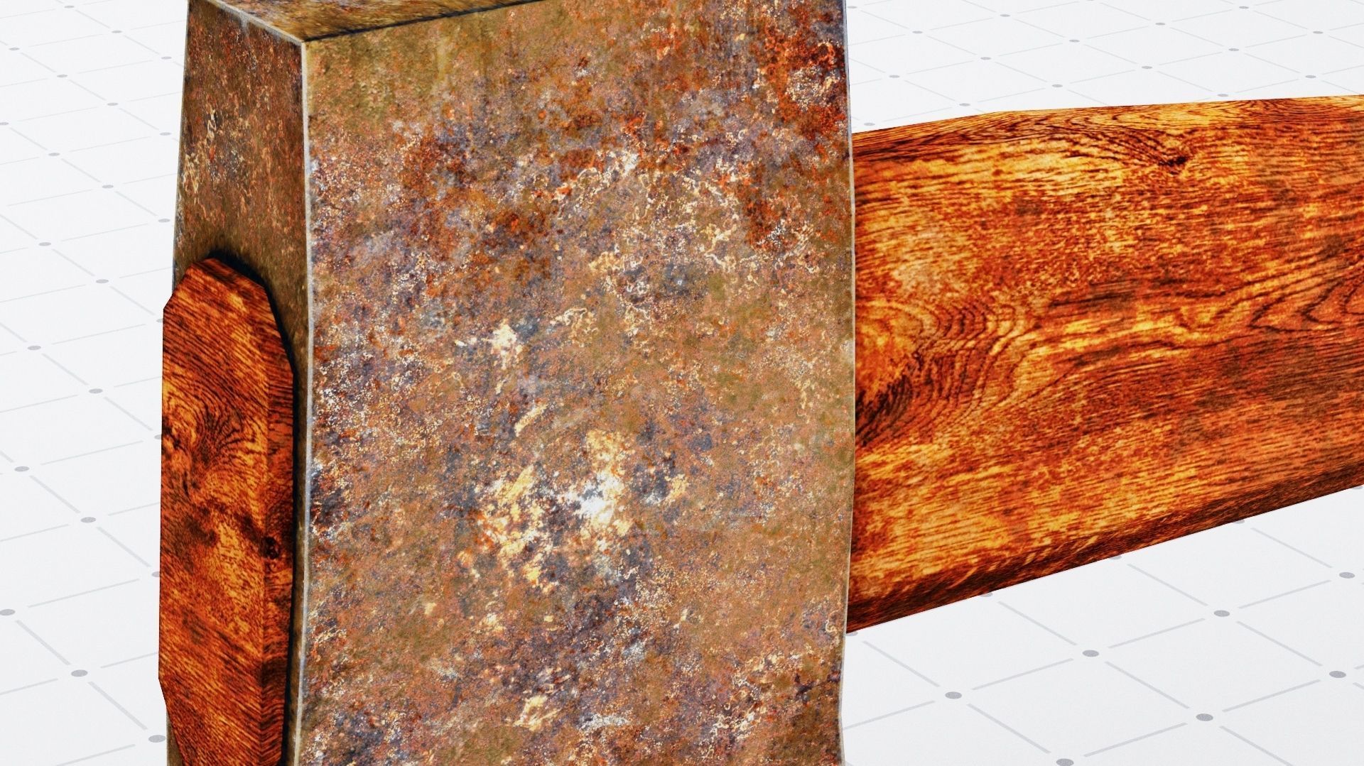 3D model Reality Rust Metal Smart Material - Axe Model - Pbr 8k Texture ...